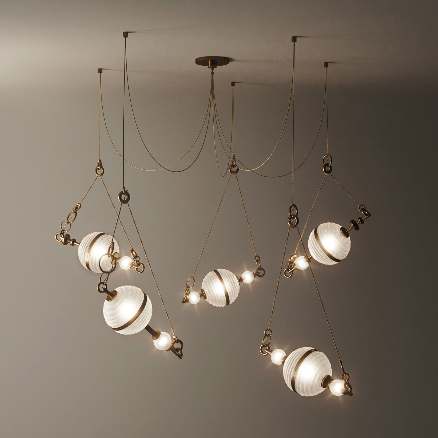 Saturn Suspension Lamp By Creativemary Luxury Lighting